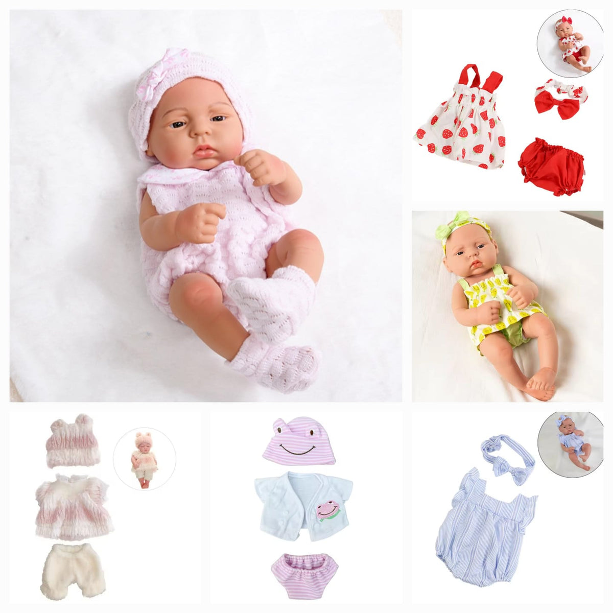 Juego de ropa para bebes Reborn de 12 a 13 pulgadas (no incluye muñeca ...
