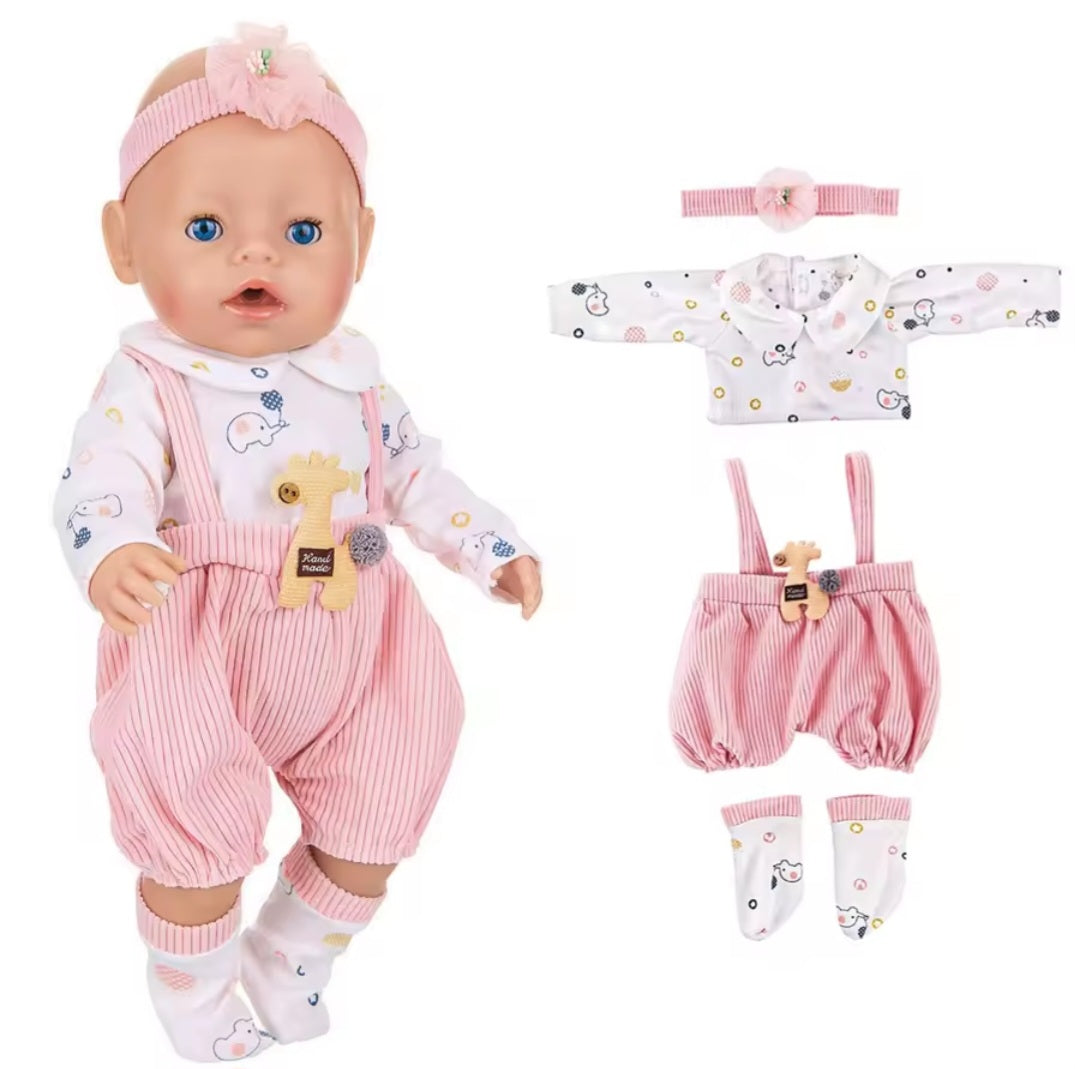 Overol Candy Pink para bebé Reborn de 13 a 16 pulgadas – LadybugMX