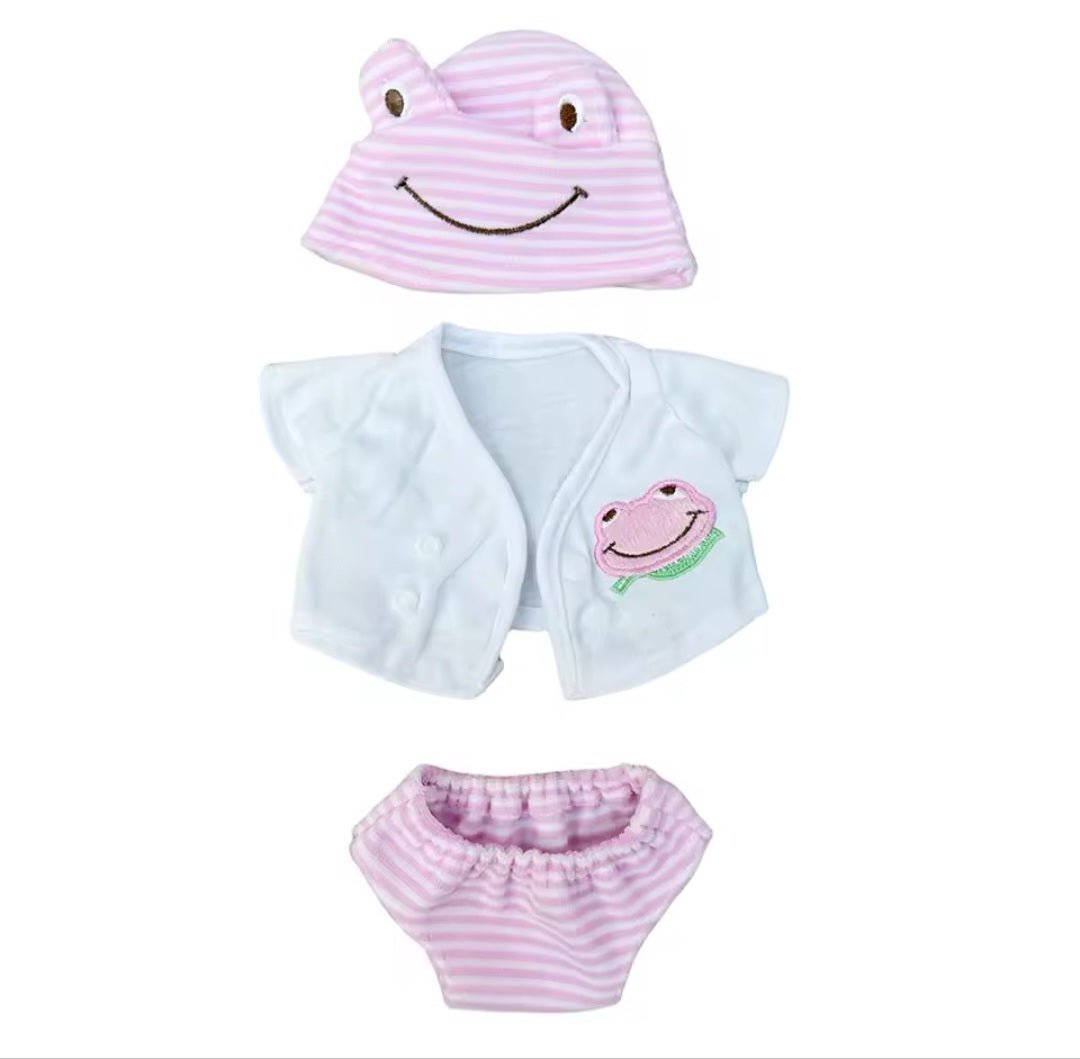 Set Froggy Pink para bebes Reborn de 12 a 13 pulgadas ( no incluye muñ ...