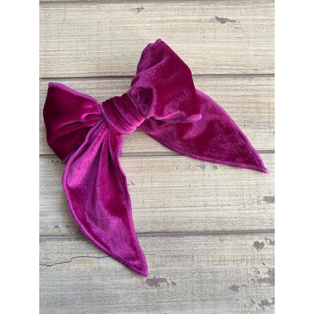 Moño Grande Básico Velvet ANDY´S PICK – LadybugMX